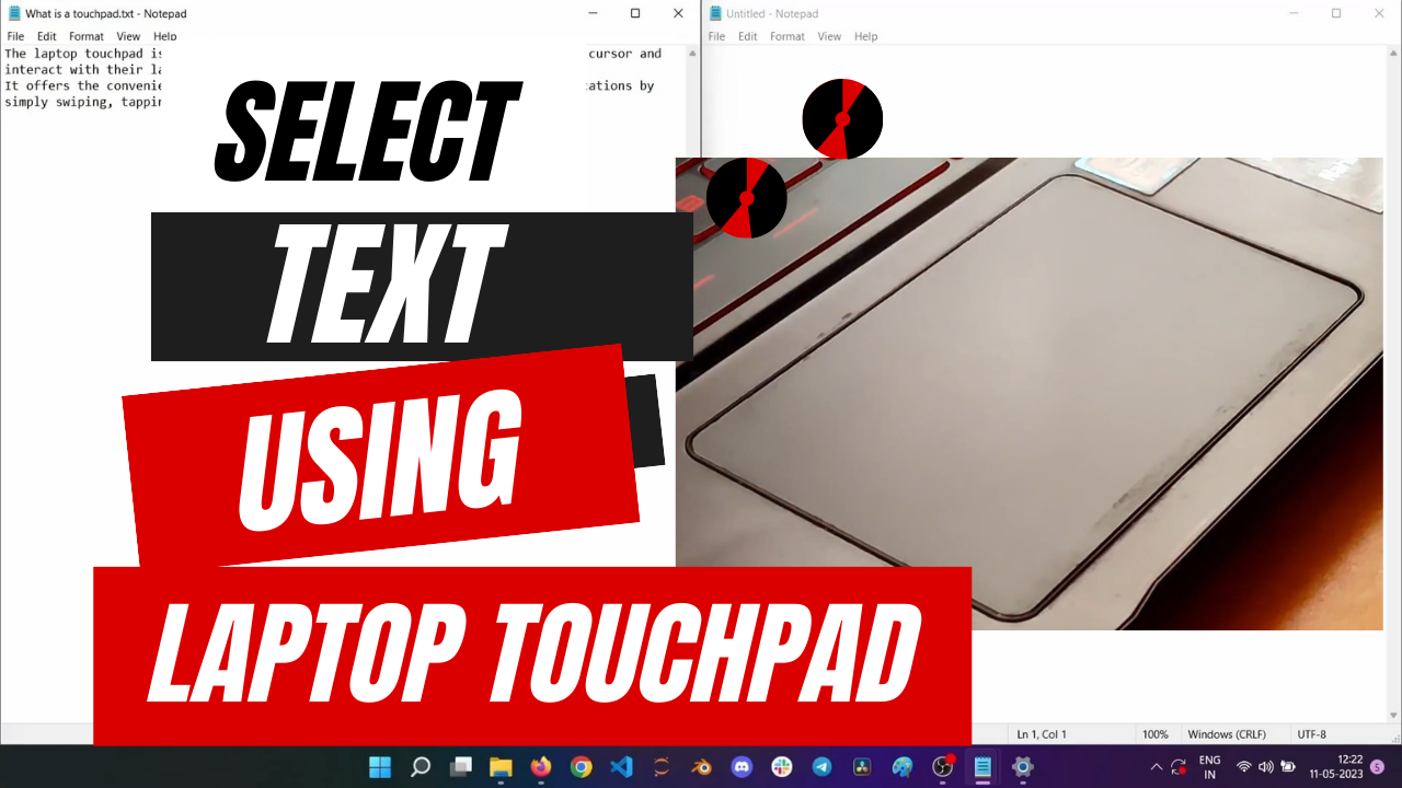 How To Select Text And Copy Paste Using Laptop Touchpad