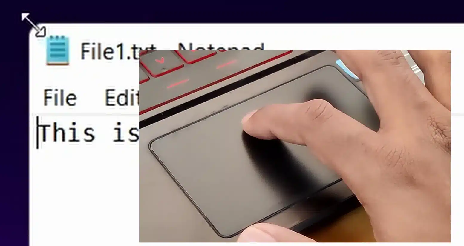 Resize windows Using Touchpad in Windows 11 - Novice Aide Resize windows Using Touchpad in Windows 11 - Novice Aide